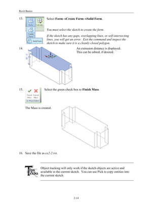 revit architecture basics | PDF