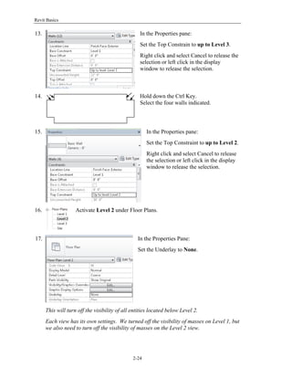 revit architecture basics | PDF
