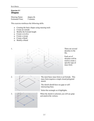 revit architecture basics | PDF