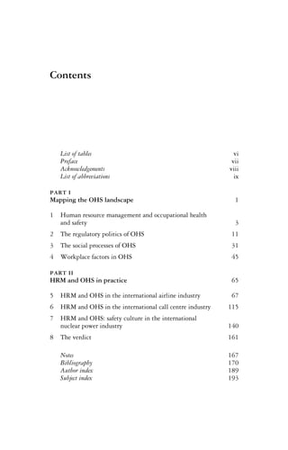 HR and Health and Safety | PDF