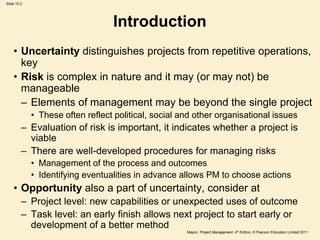 Risk management and opprtuinty _pp10.ppt