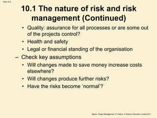 Risk management and opprtuinty _pp10.ppt