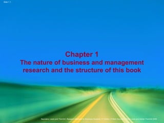 The nature of business and management research .ppt