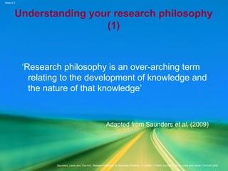 understanding research philosophies .ppt