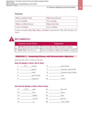 Possessive pronouns and possessive adjectives | PDF