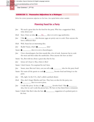 Possessive pronouns and possessive adjectives | PDF