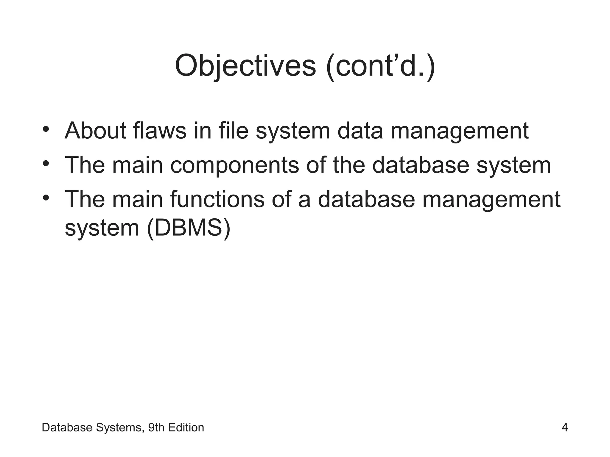 Fundamentals of Database ppt ch01 | PPT