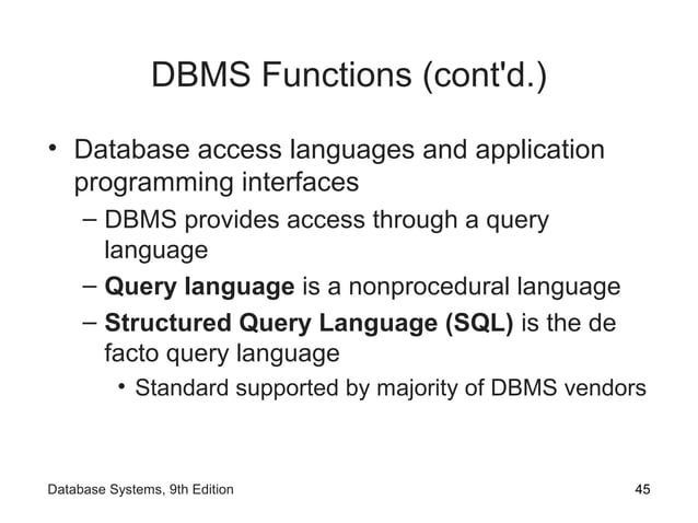 Fundamentals of Database ppt ch01 | PPT