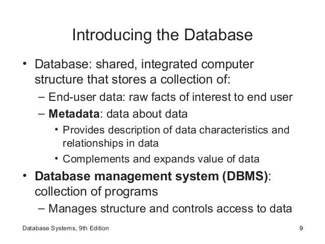 Fundamentals of Database ppt ch01