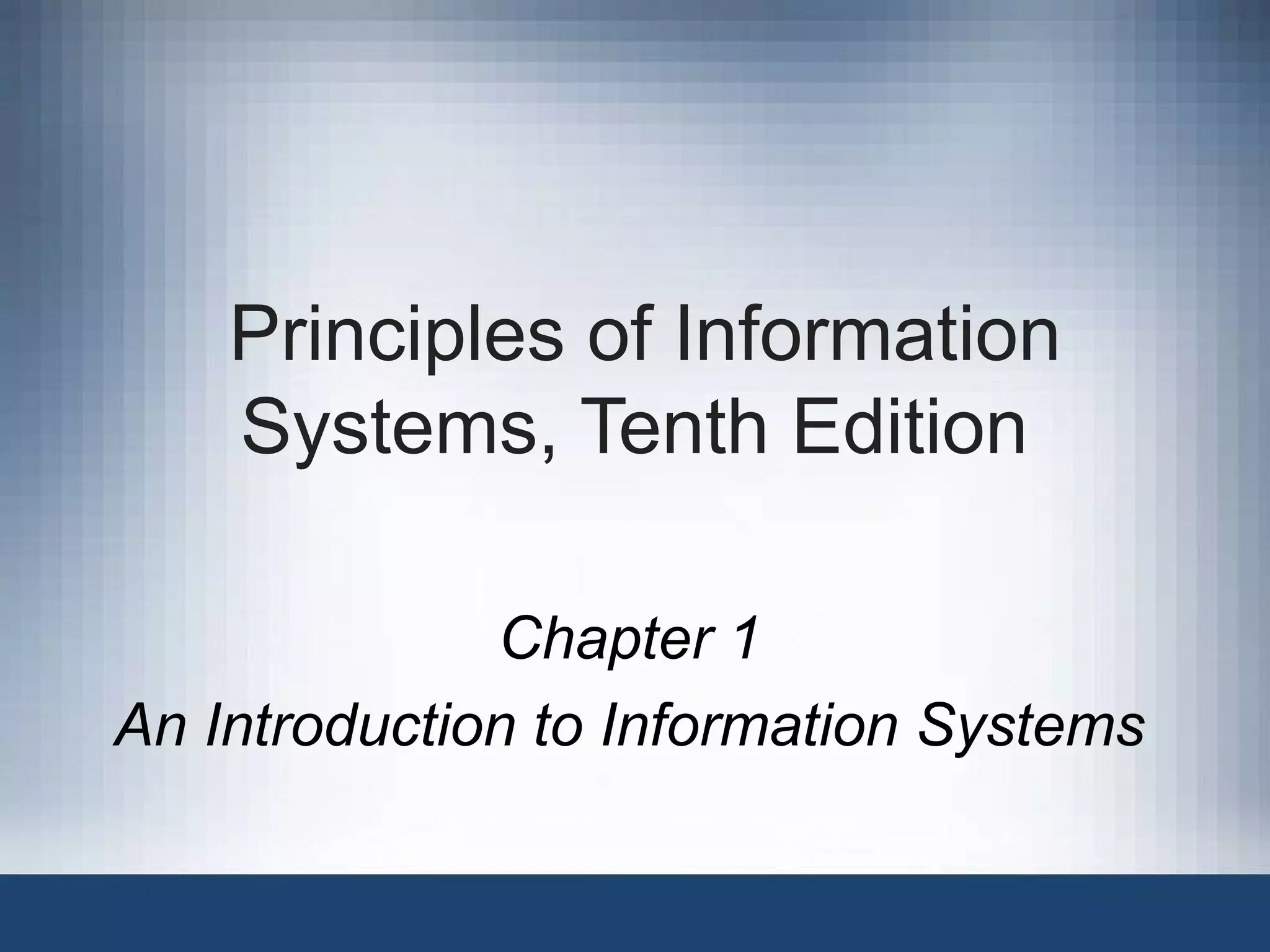 MIS Chapter 1 | PPT