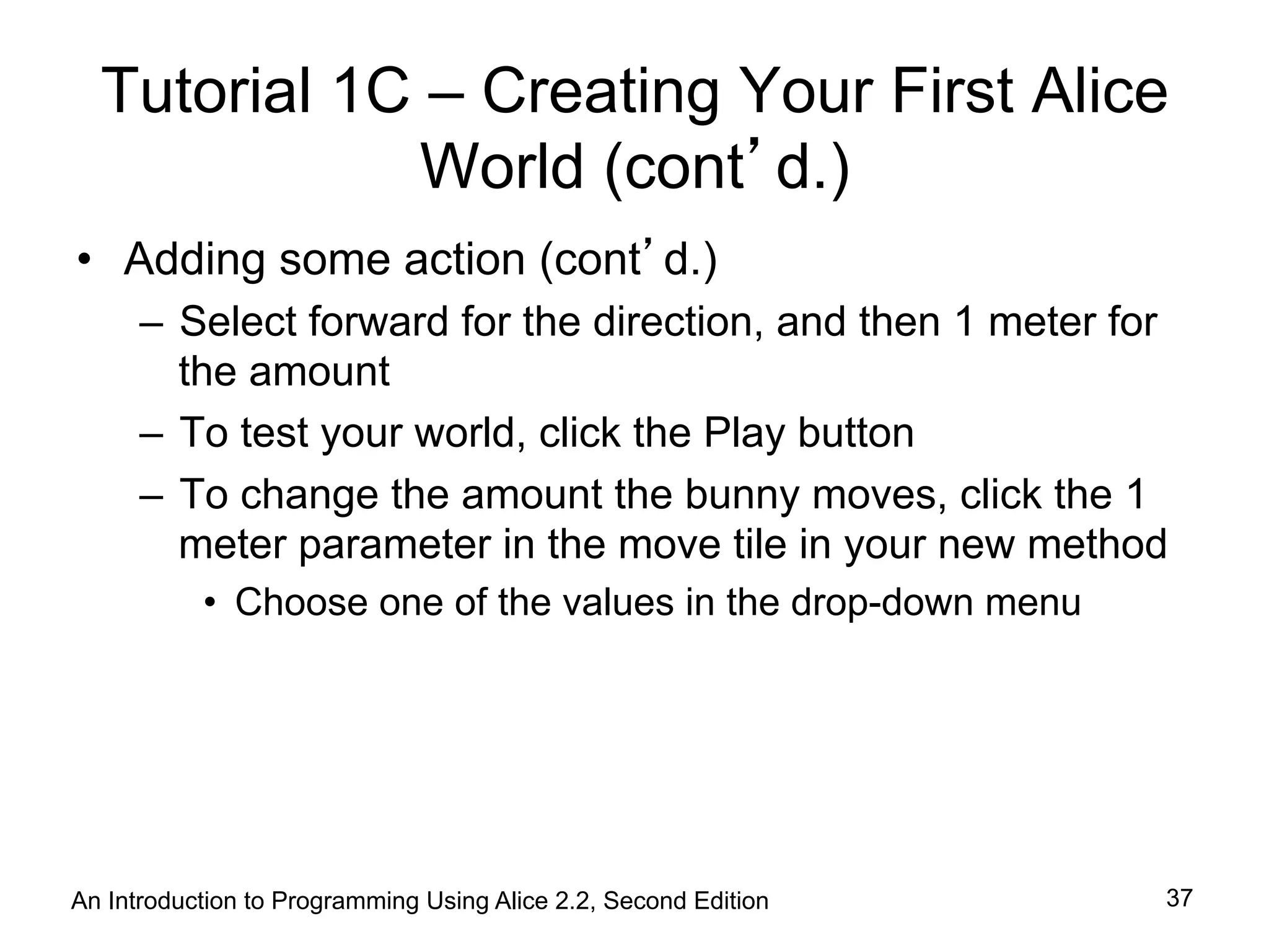 Alice ppt ch01 | PPT