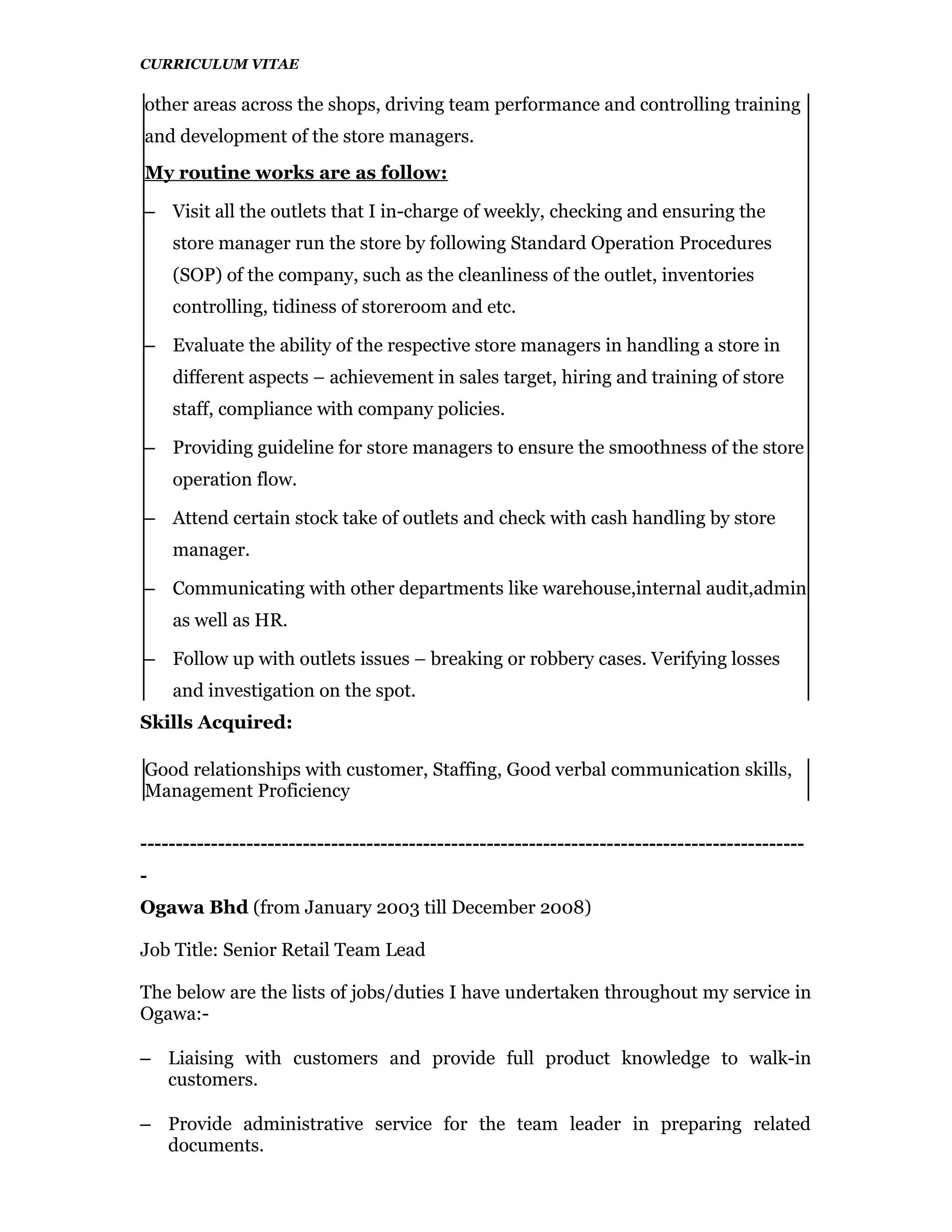 Julie Gan Yoke Kee Resume | PDF