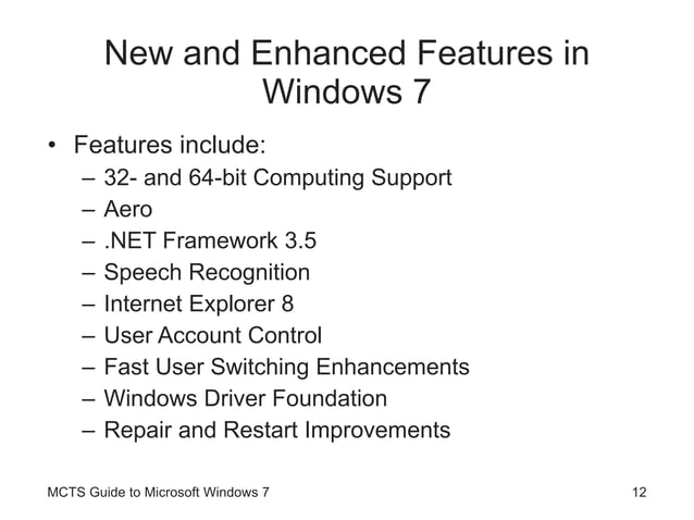 Guide To Windows 7 - Introduction to Windows 7 | PPT