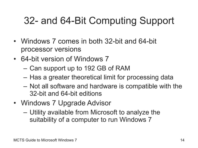 Guide To Windows 7 - Introduction to Windows 7 | PPT