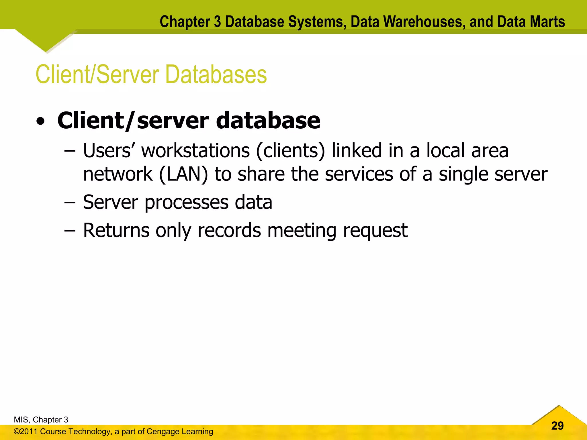 Data base and data warehouse | PPT