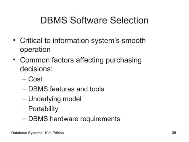 Database system Design Implementation and Management | PPT