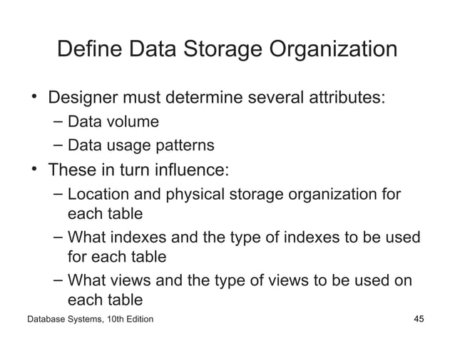 Database system Design Implementation and Management | PPT