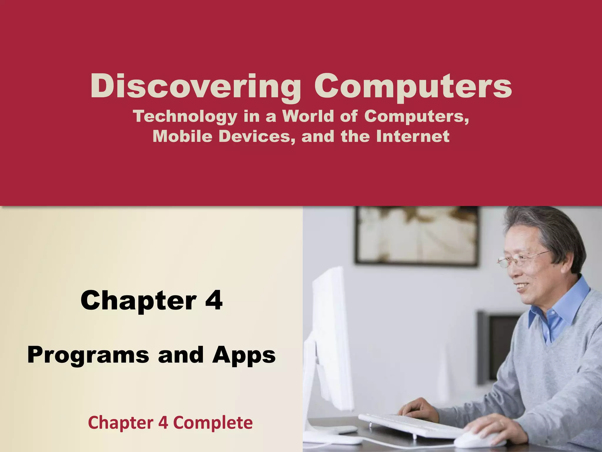 Chapter 4 Programs and Apps | PPTX