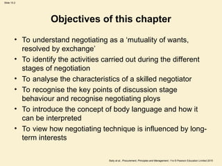 Procurement Principles : Key areas in Negotiation | PPT