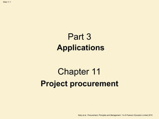 Procurement Principles : Project Procurement | PPT