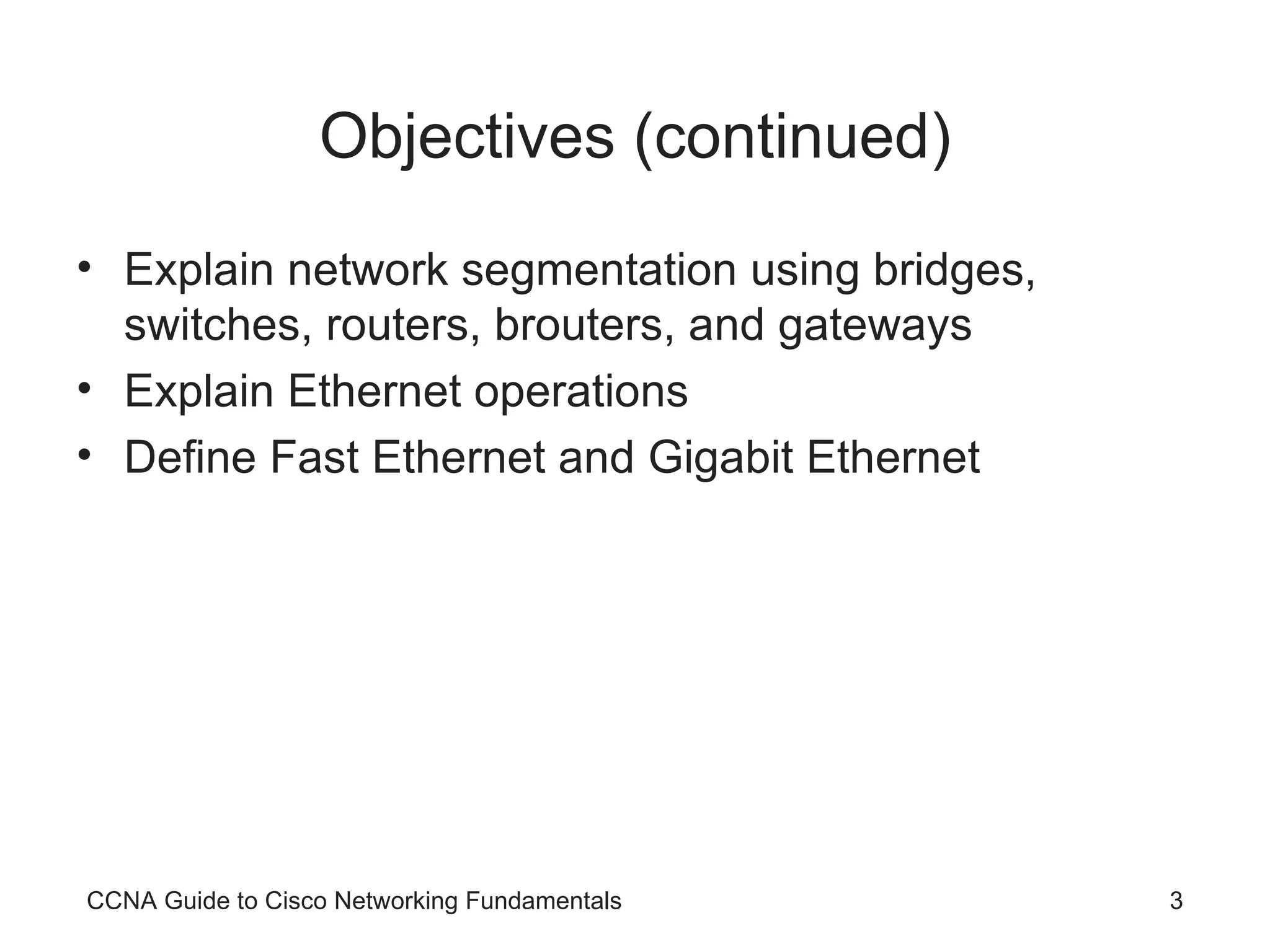 CCNA Network Devices | PPT