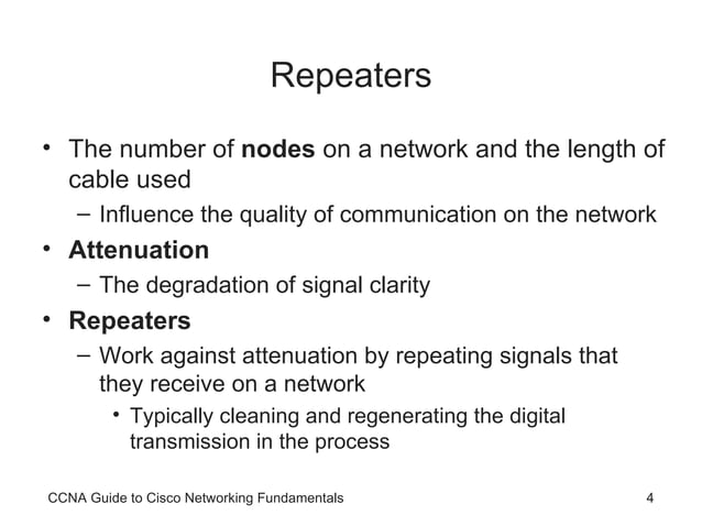 CCNA Network Devices | PPT