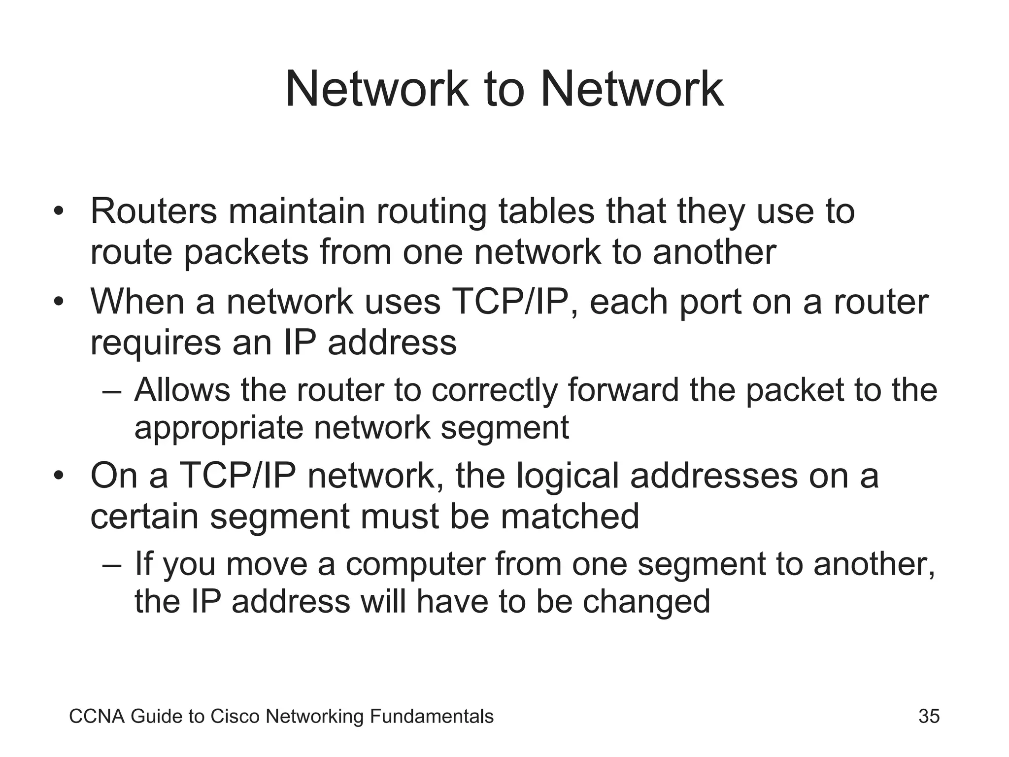 CCNA TCP/IP | PPT | Computer Networking | Computing