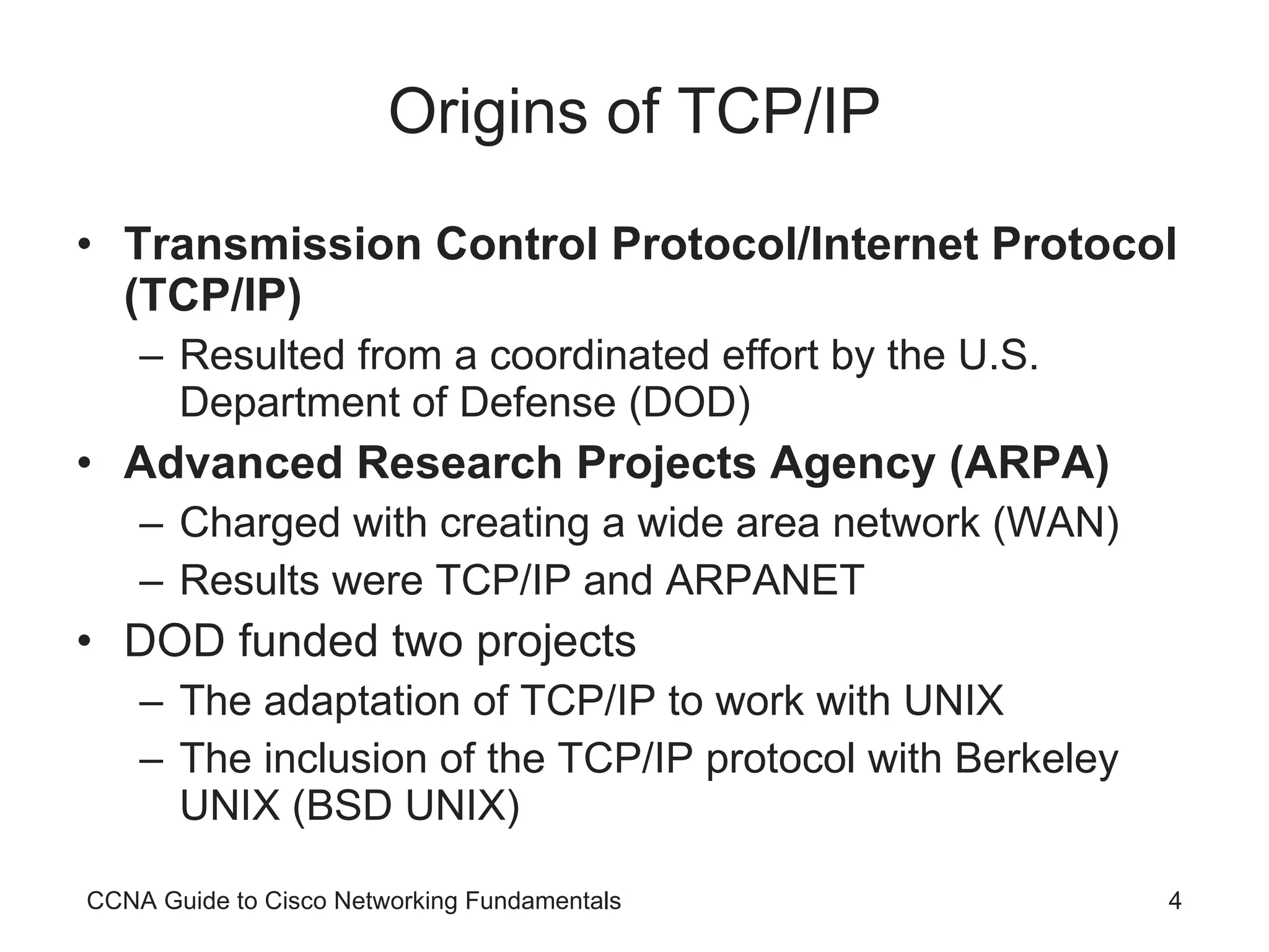 CCNA TCP/IP | PPT | Computer Networking | Computing