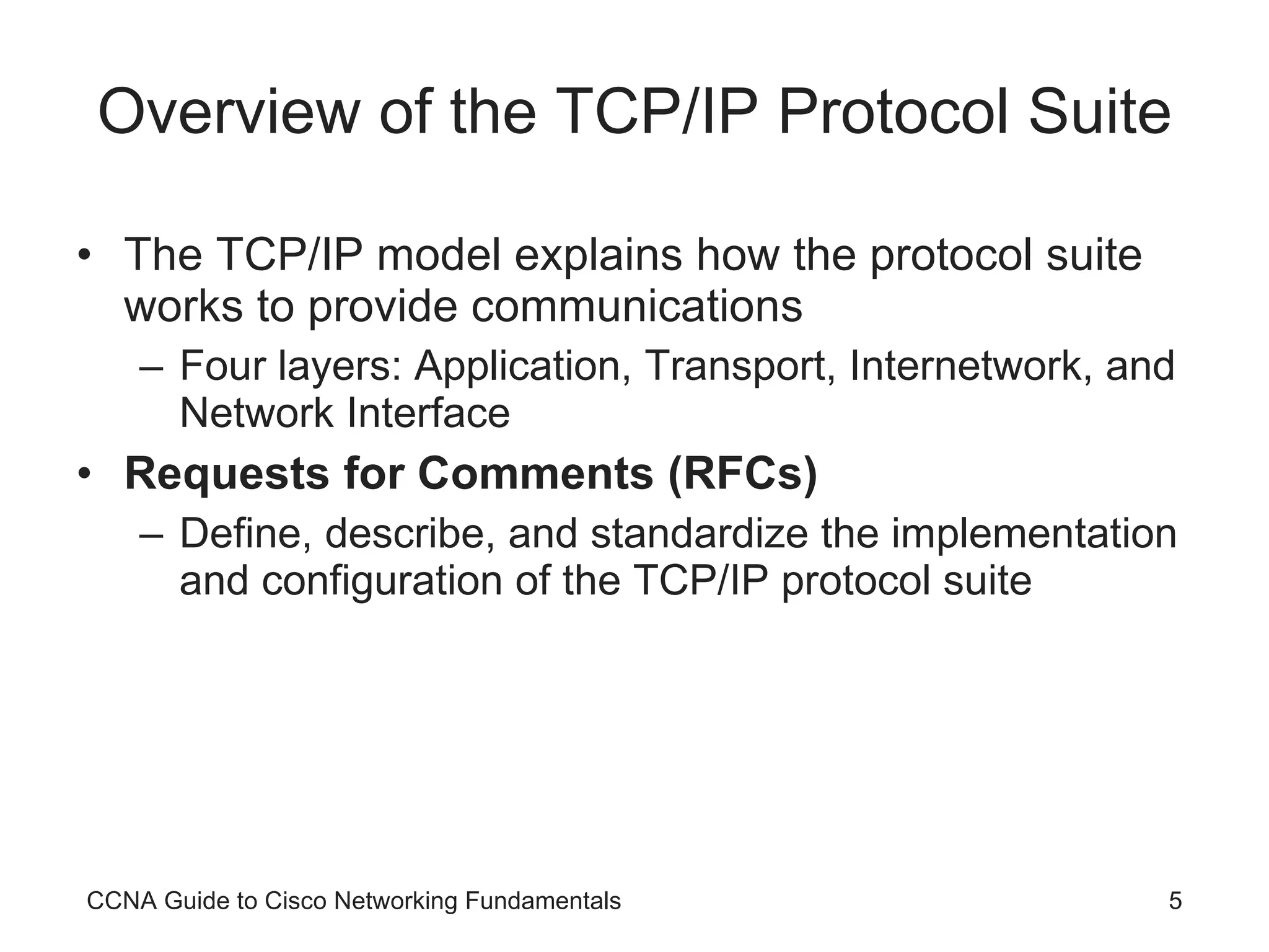 CCNA TCP/IP | PPT