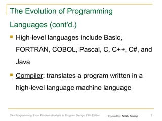 C++ Programming Chapter 01 | PPT
