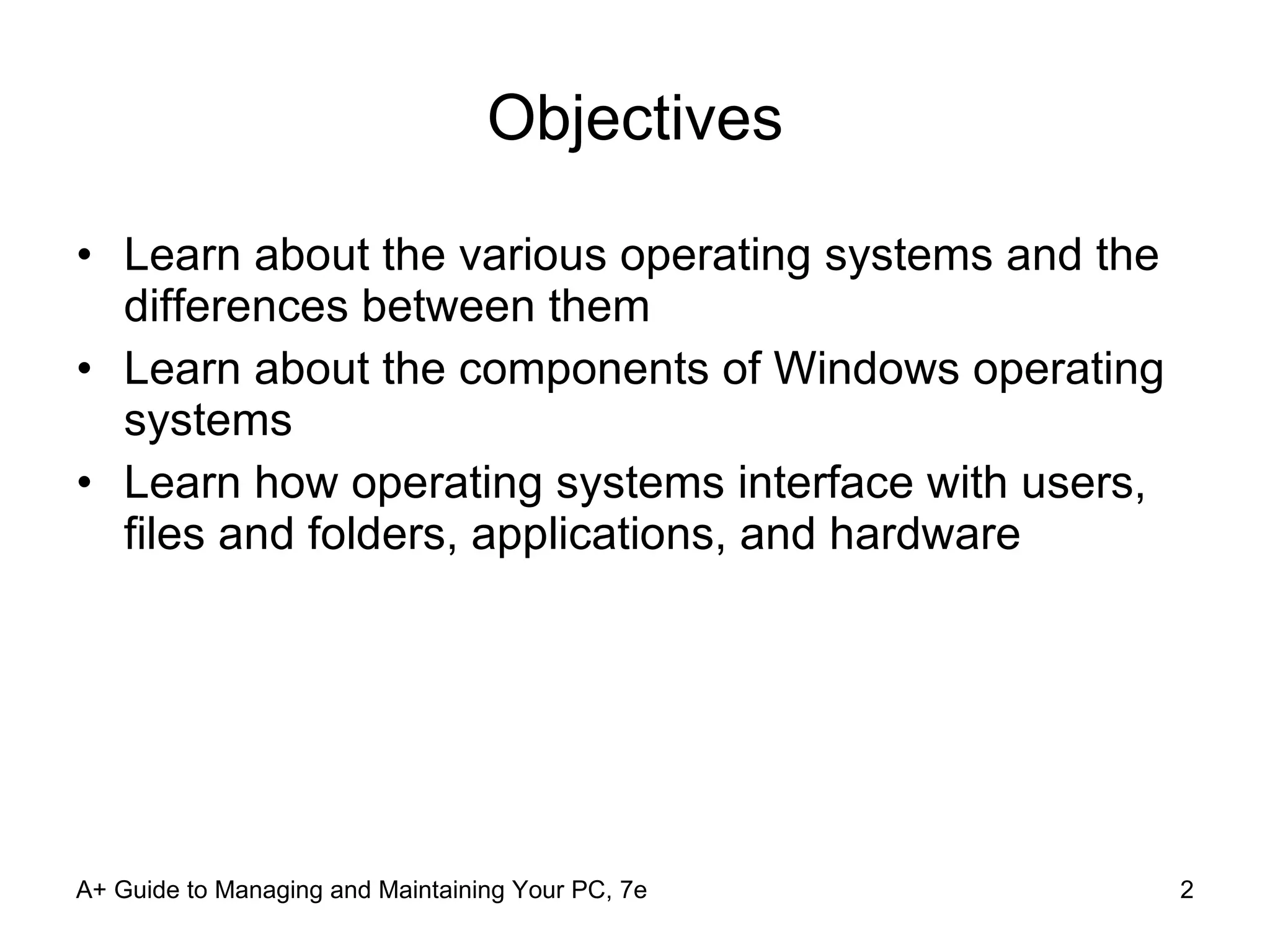 Introduction to Operating Systems | PPT