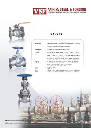 Viha Steel & Forging Catalogue | PDF