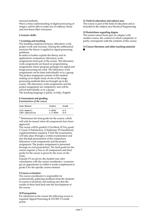 Syllabus Et2546 Multidimensional Signal Processing Pdf