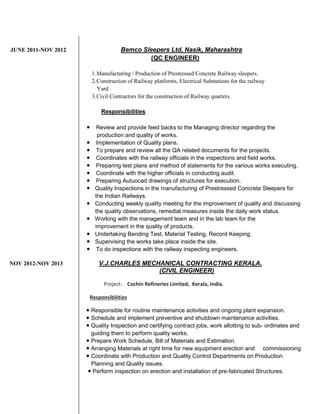 JEFFIN K JOSE CV | PDF