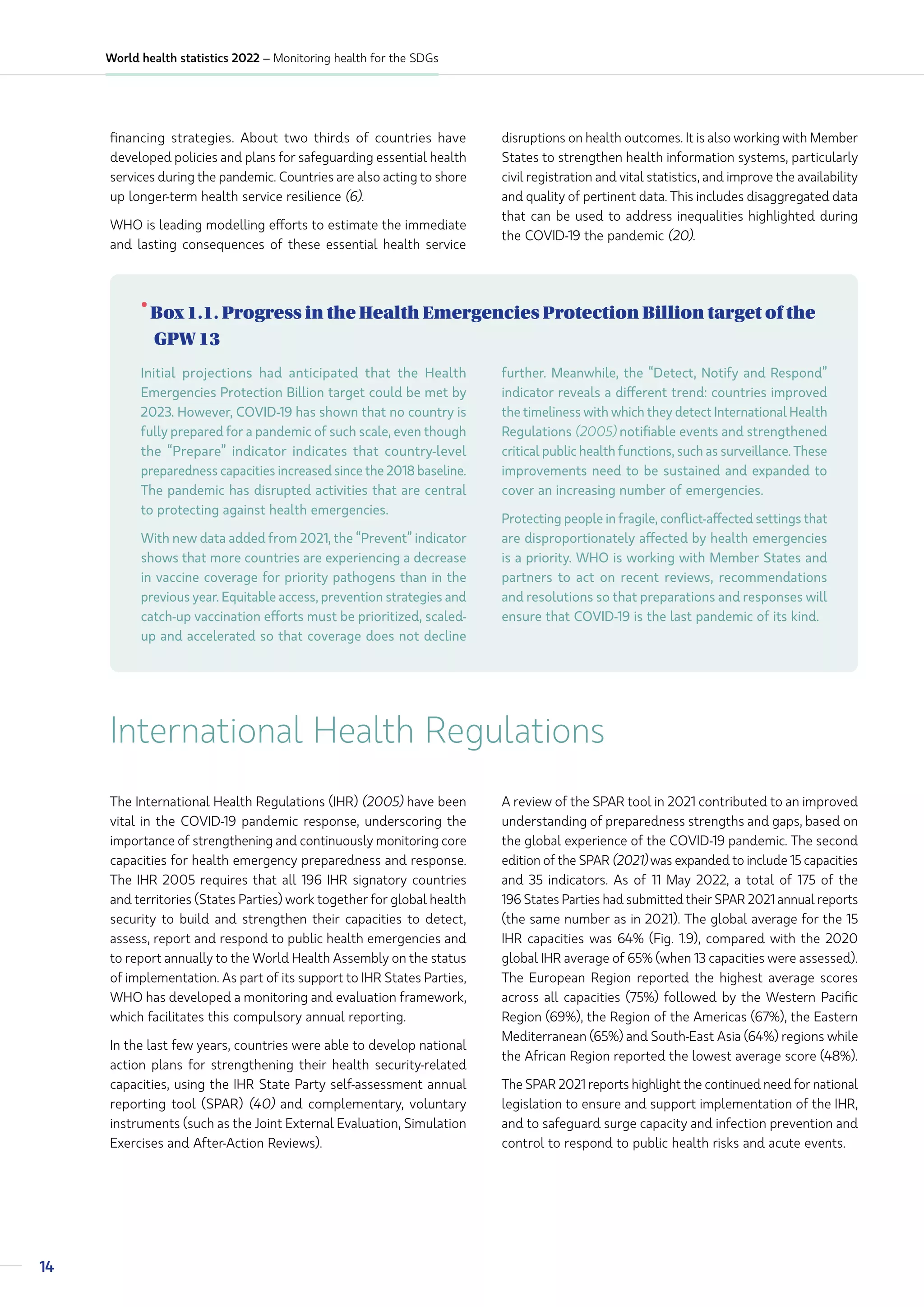 World Health Statistics 2022 by WHO | PDF