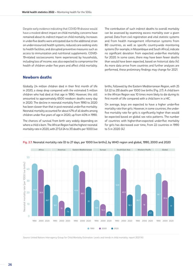 World Health Statistics 2022 by WHO | PDF