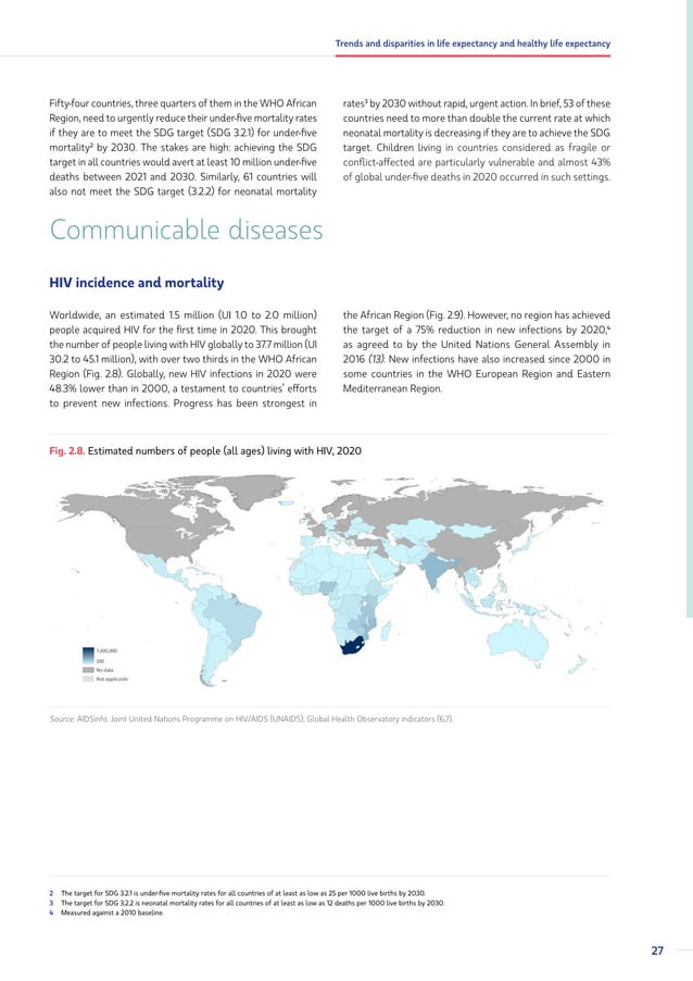 World Health Statistics 2022 by WHO | PDF