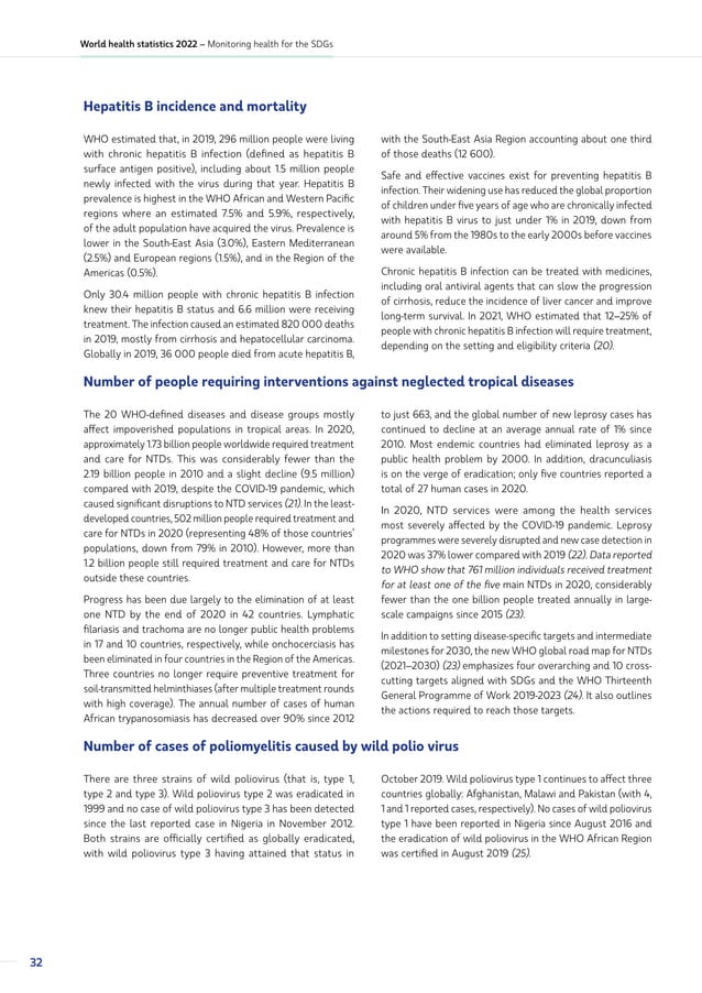 World Health Statistics 2022 by WHO | PDF
