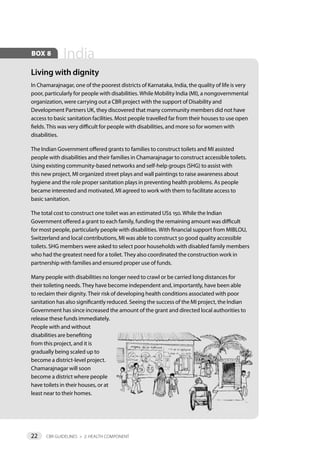 WHO CBR Matrix Health Component | PDF