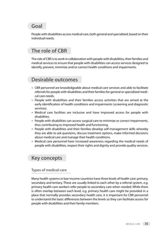WHO CBR Matrix Health Component | PDF