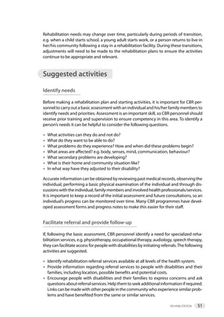WHO CBR Matrix Health Component | PDF
