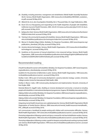 WHO CBR Matrix Health Component | PDF