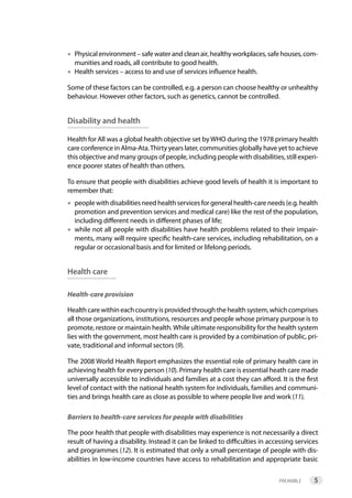 WHO CBR Matrix Health Component | PDF