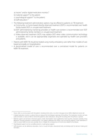 WHO consolidated guidelines on drug-resistant tuberculosis treatment ...