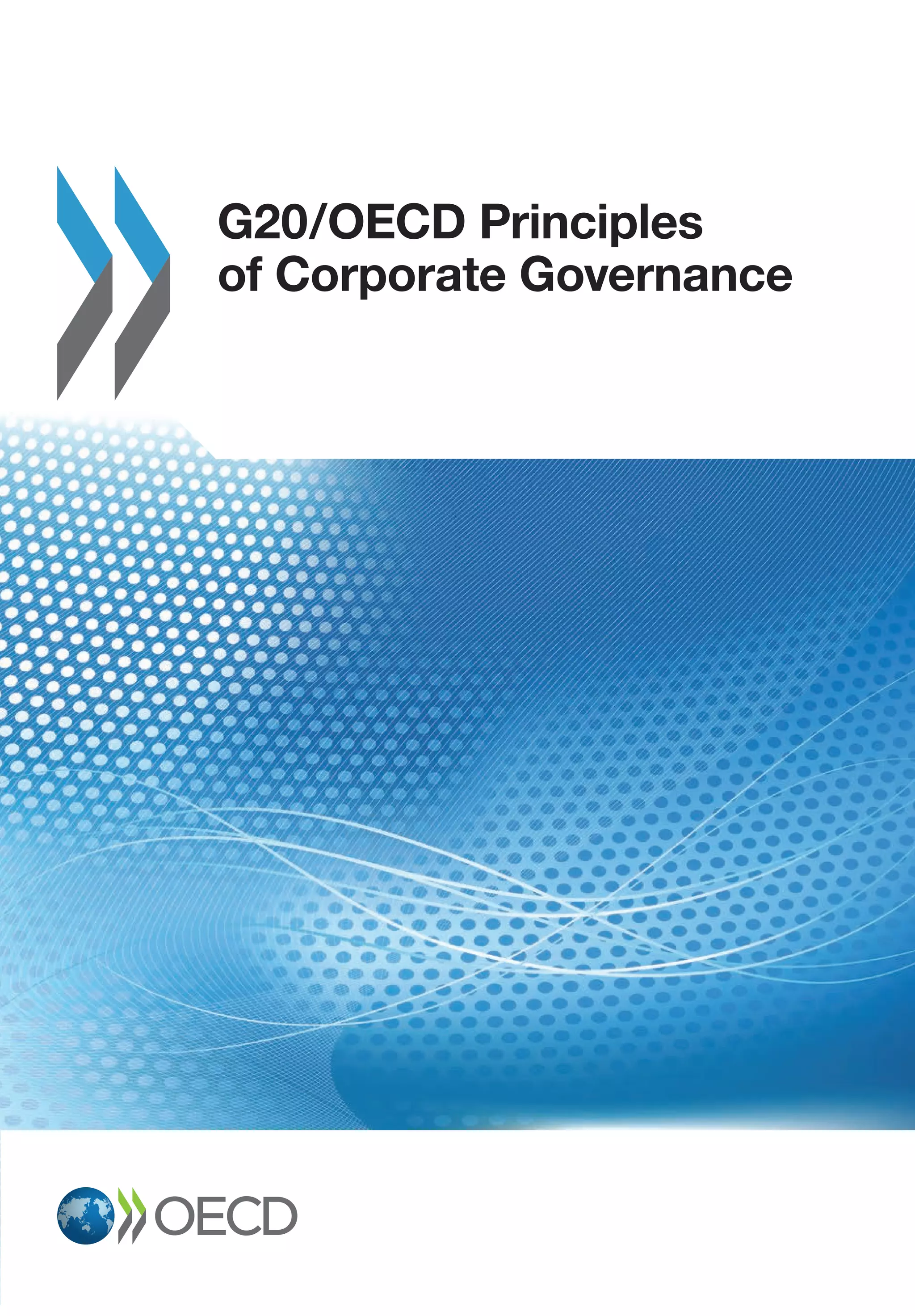 G20/OECD Principles of Corporate Governance | PDF | Business Accounting & Finance | Business