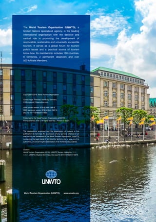 UNWTO Tourism Highlights | PDF