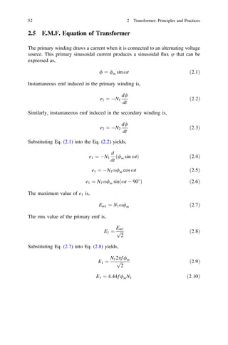 transformer working principle | PDF