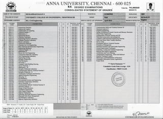 UG CONSOLIDATED MARKSHEET | PDF
