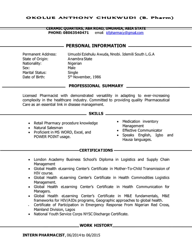 OKOLUE ANTHONY CV 2 4UN | PDF