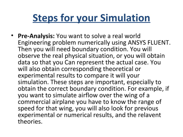 CFD & ANSYS FLUENT | PPT | Physics | Science